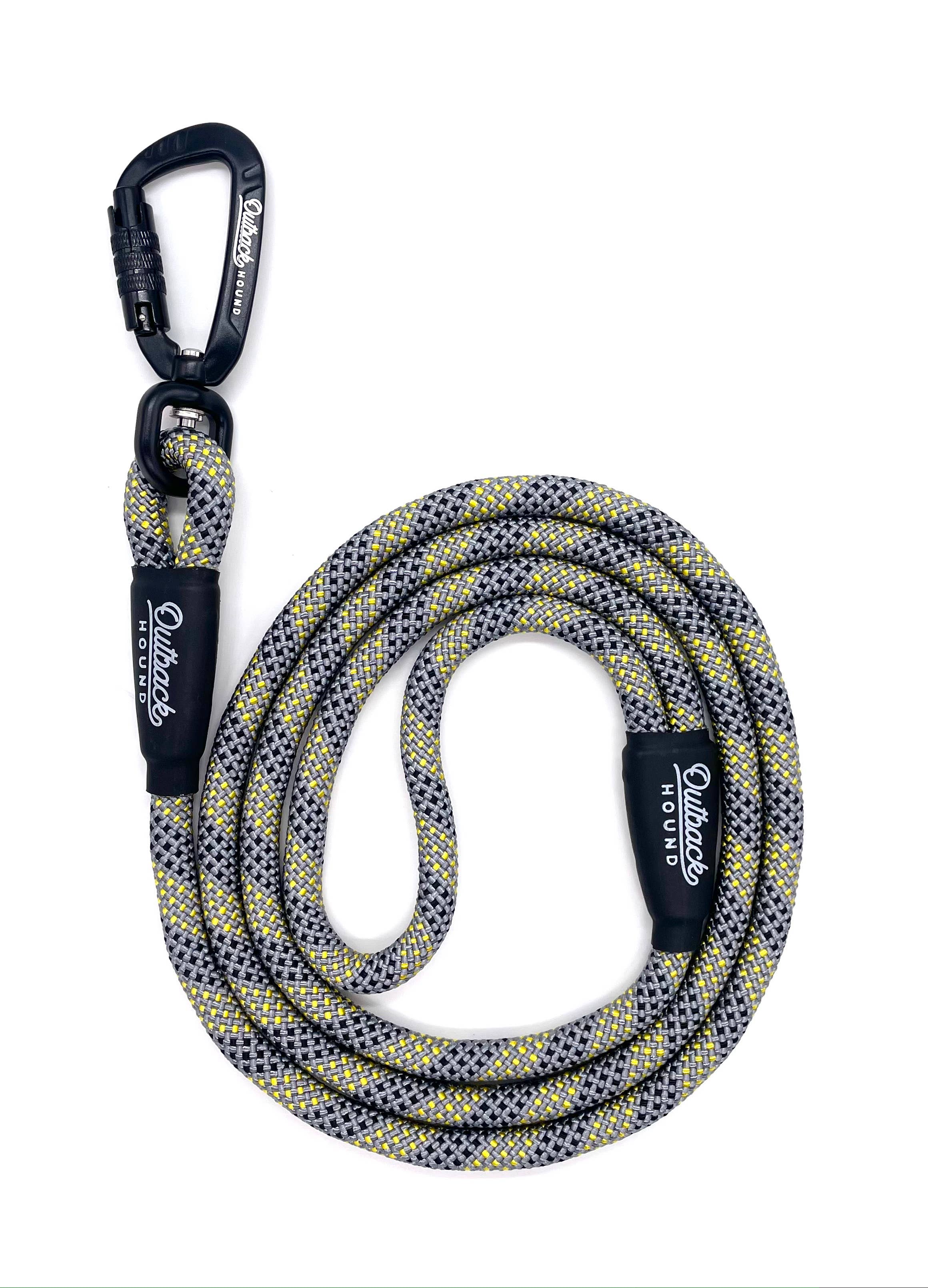 Outback Hound Swivel All-Terrain Dog Leash - Silver